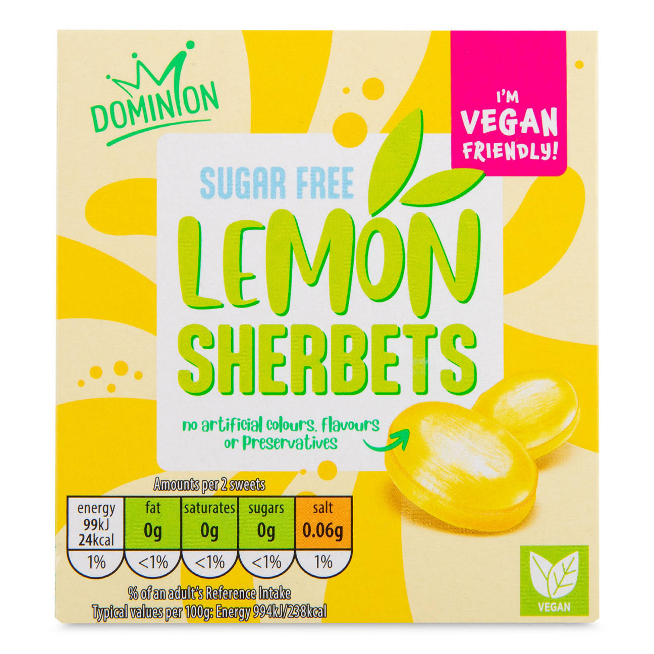 Sugar Free Lemon Sherbet Sweets | ALDI IE